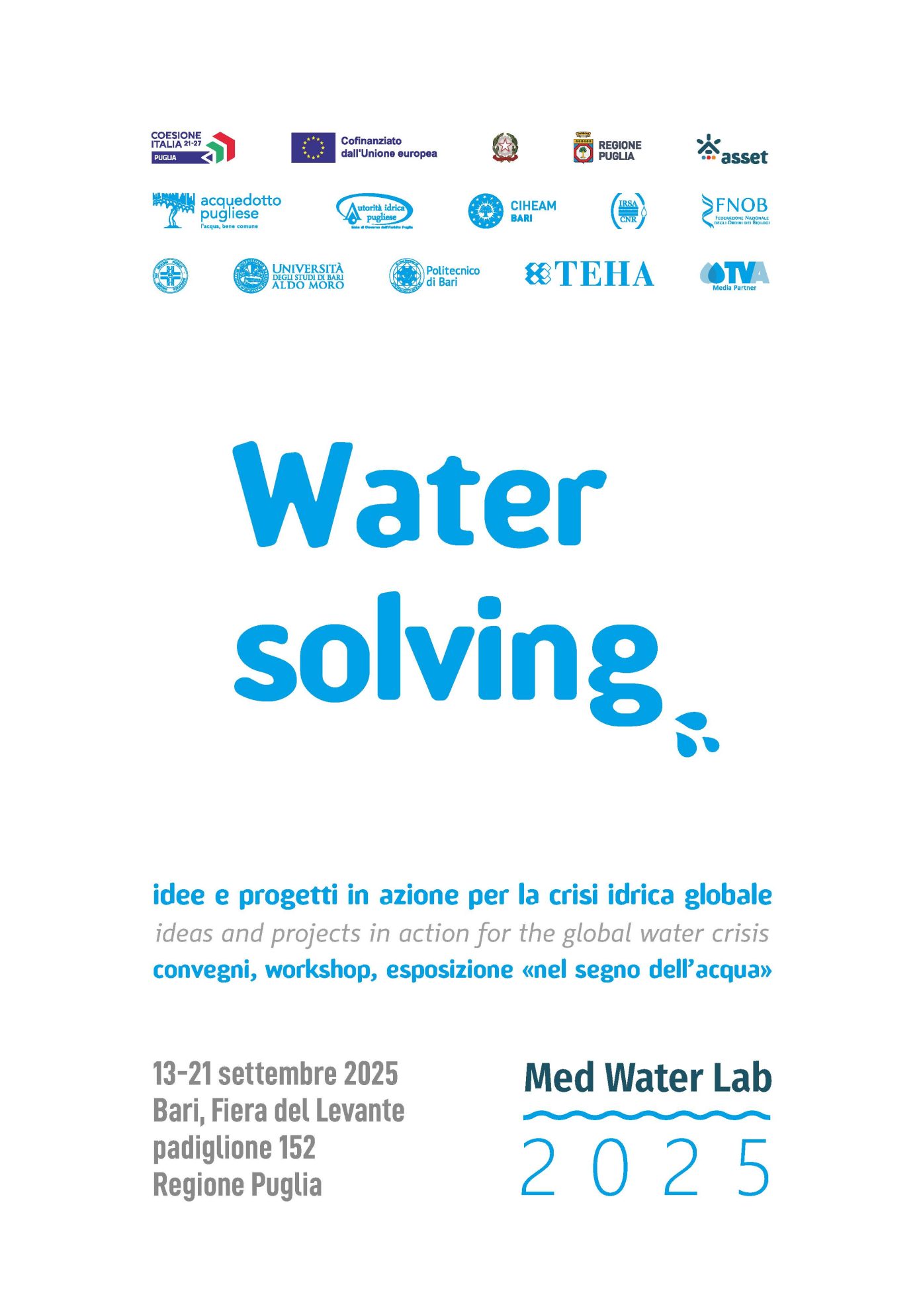 MED WATER LAB 2025 - Evento patrocinato FNOB dal 15 al 19 settembre ...